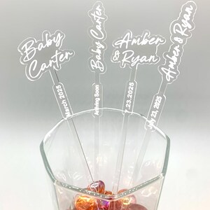 Personalized Drink Stirrers, Custom Name Stir Sticks, Cocktail Party ...