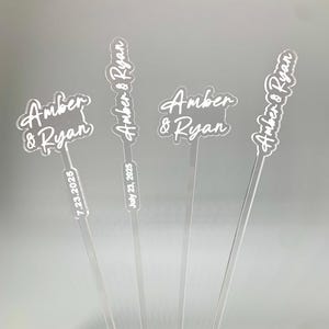 Personalized Drink Stirrers, Custom Name Stir Sticks, Cocktail Party ...