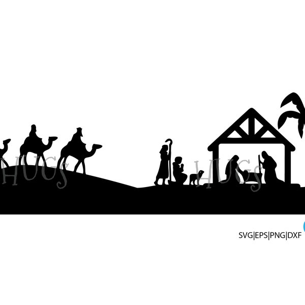 Nativity Svg - Etsy