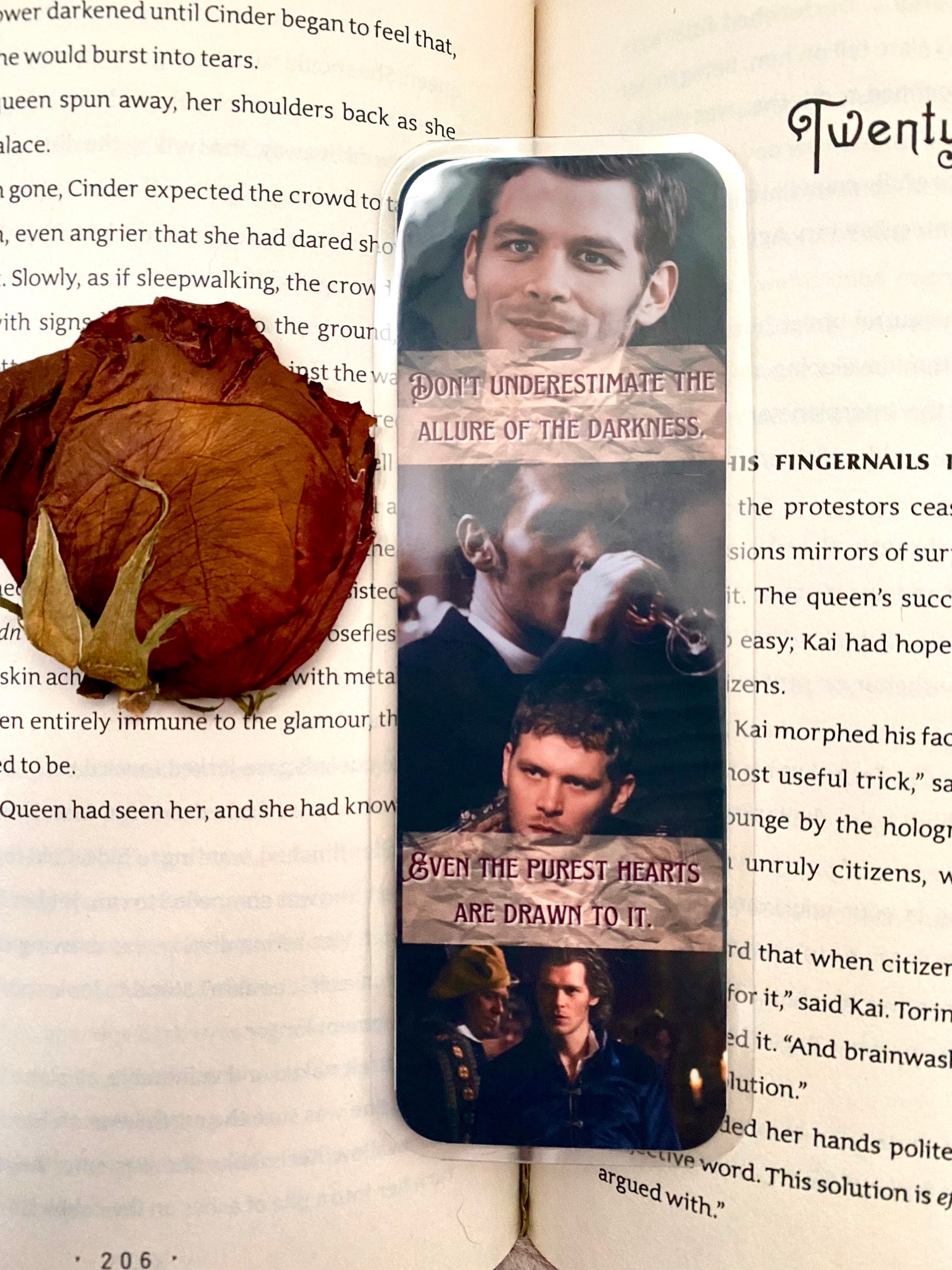 Vampire Diaries Inspired Bookmark// Klaus TVD Bookmark// Custom ...