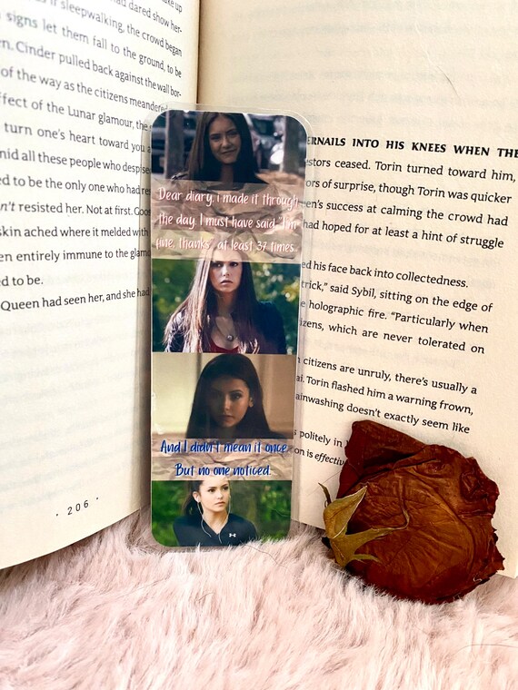 Vampire Diaries Inspired Bookmark// Elena TVD Bookmark// - Etsy