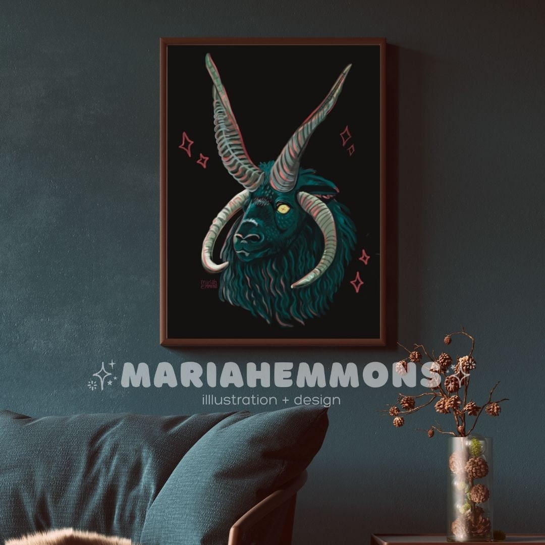 Spooky Sheep Art Print | Printable Wall Art | Digital Download Print ...