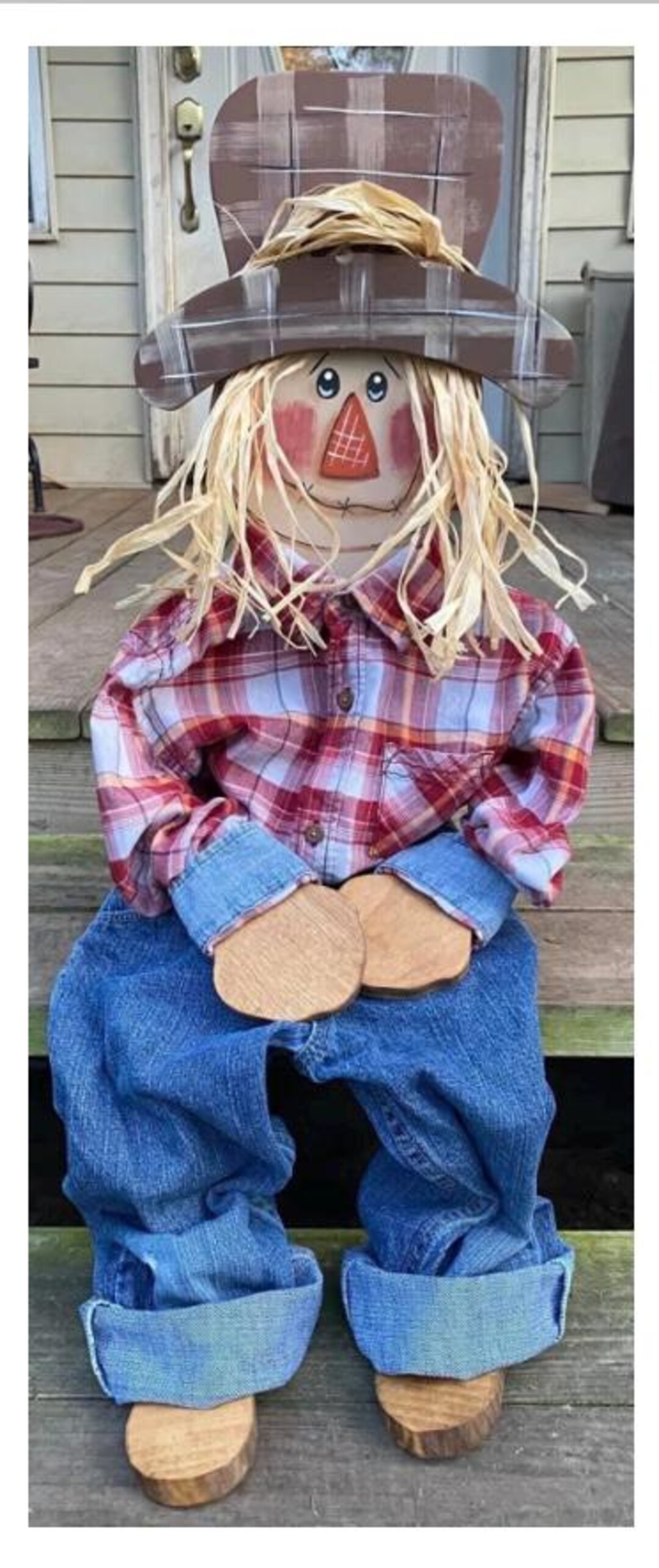 Fall Porch Scarecrow - Etsy