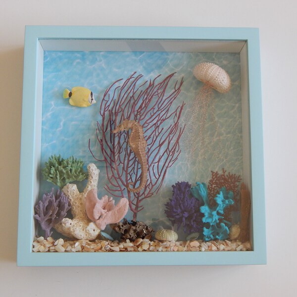 Shell Art Shadow Box - Etsy