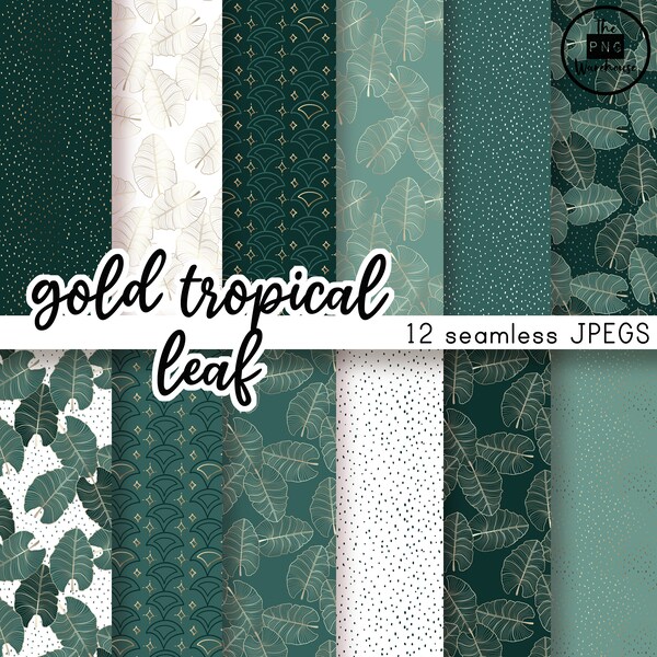 Gold Leaf Abstract - Etsy