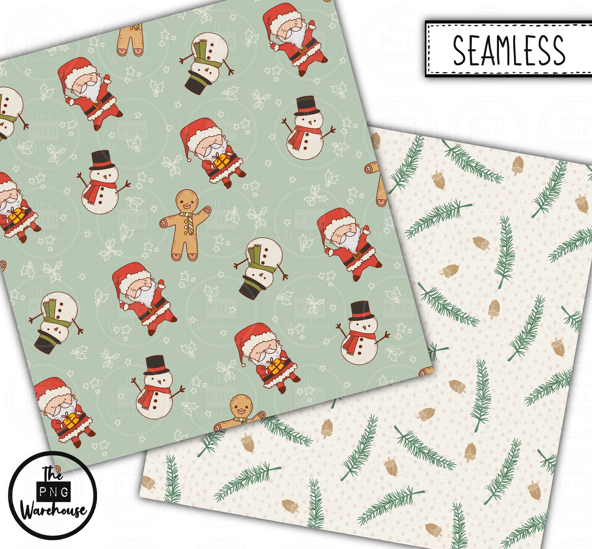 DEAR SANTA Digital Paper Pack 12 Jpegs Instant Download - Etsy