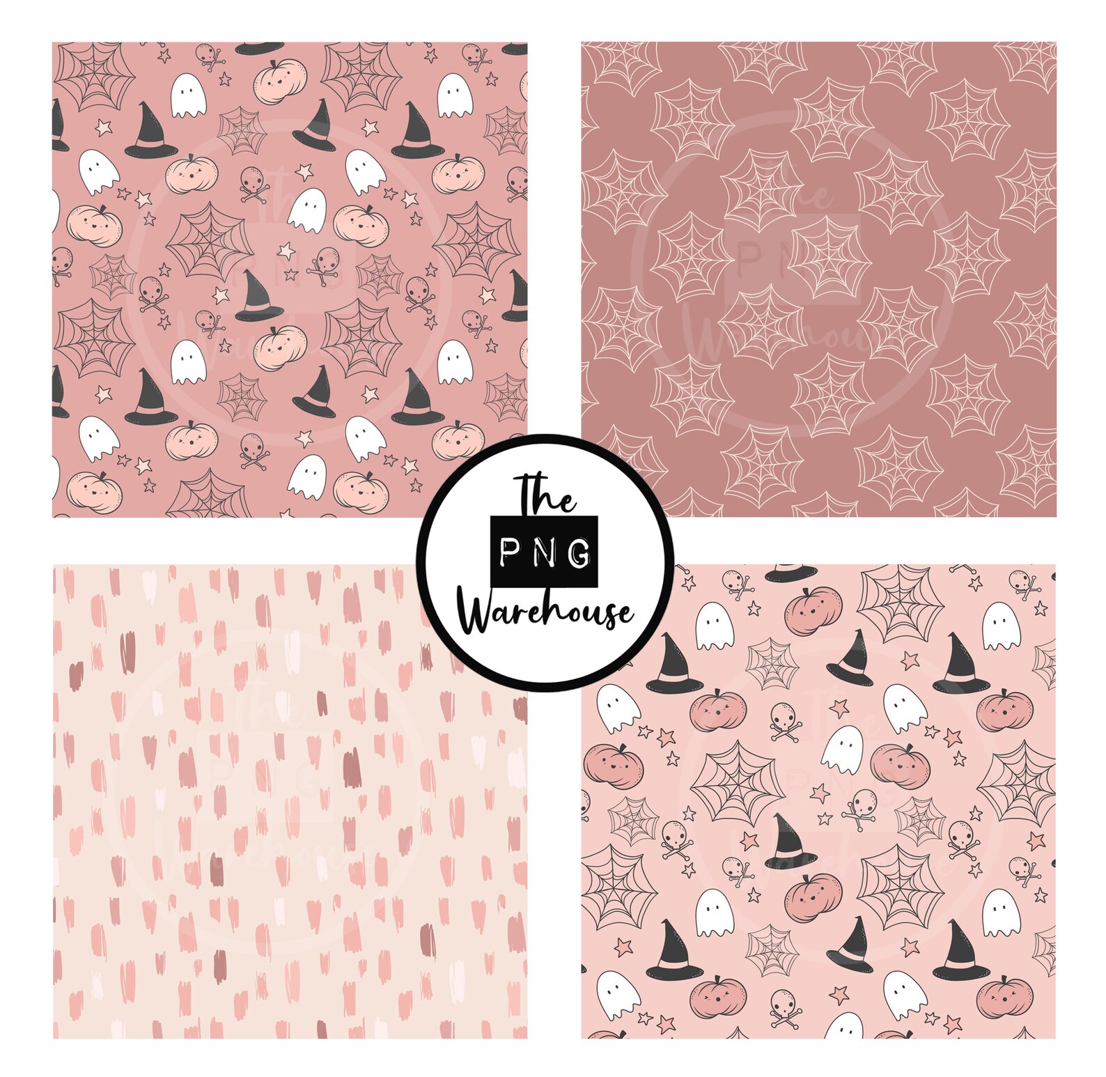 PINK HALLOWEEN - Digital Paper Pack - 12 Jpegs - Instant Download ...