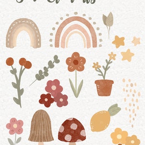 BOHO ELEMENTS - 67 Png Clip Art Designs - Instant Download 300 Dpi ...