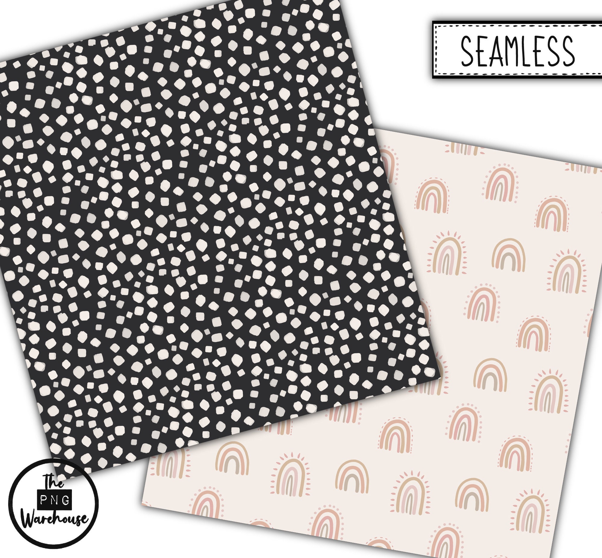 NEUTRAL BOHO PATTERNS Digital Paper Pack 12 Jpegs Instant - Etsy