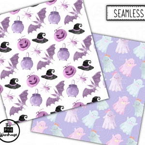 PASTEL HALLOWEEN - Digital Paper Pack - 12 Jpegs - Instant Download ...