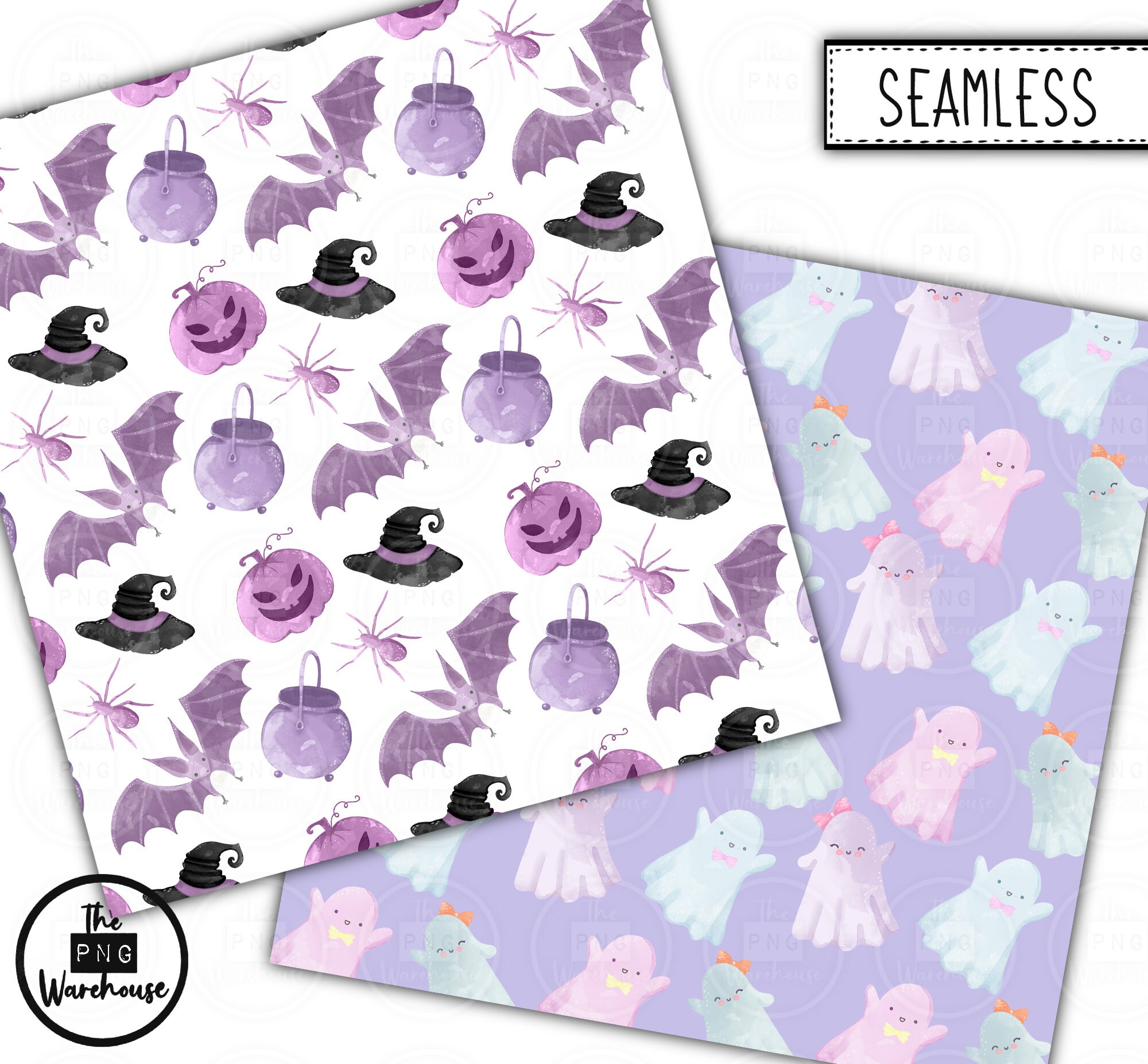 PASTEL HALLOWEEN Digital Paper Pack 12 Jpegs Instant - Etsy