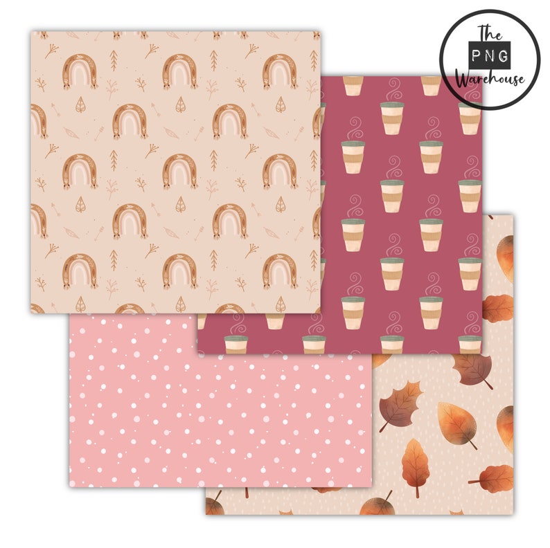 AUTUMN SPICE - Digital Paper Pack - 12 Jpegs - Instant Download ...