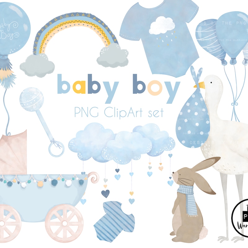 Baby Boy Clipart - Etsy