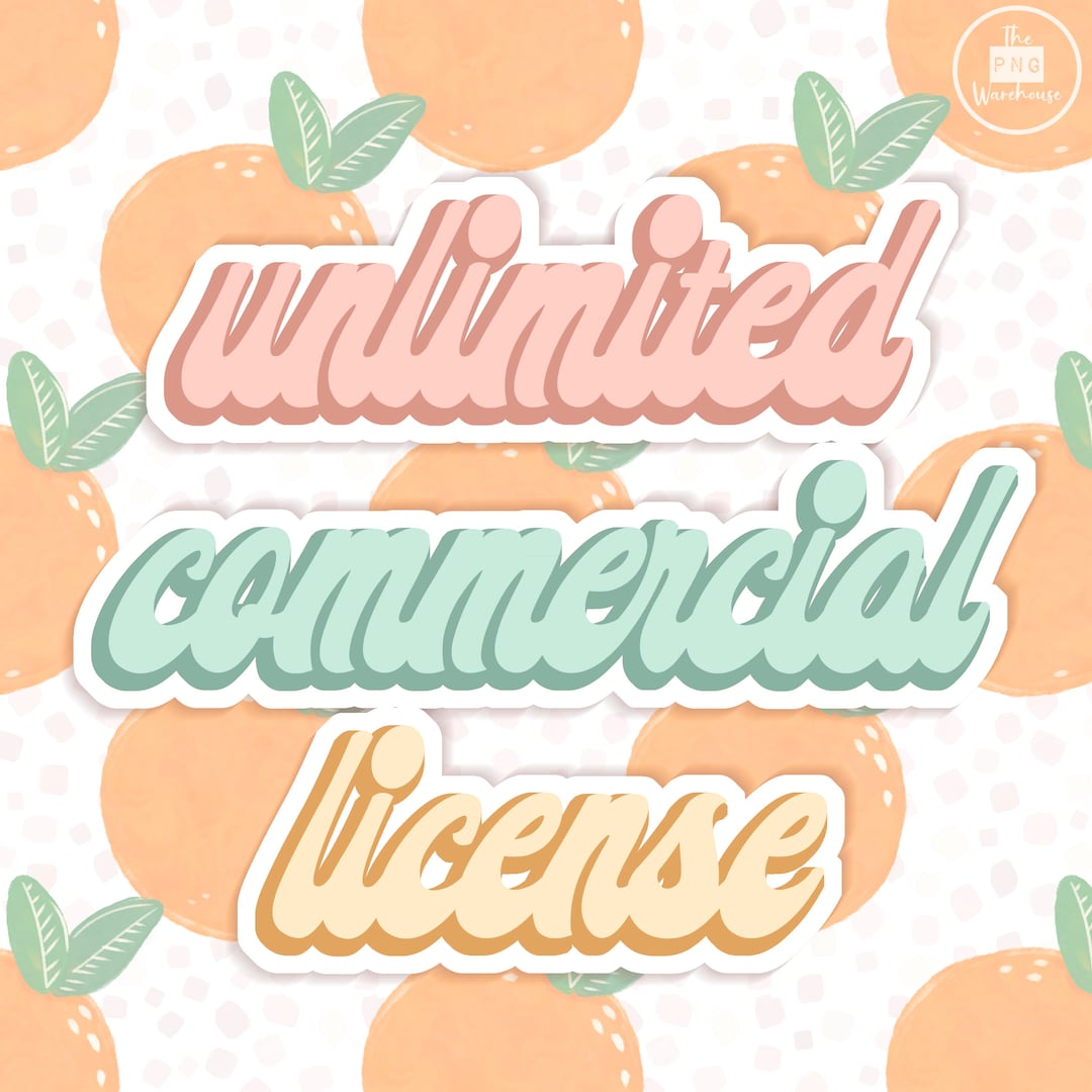 UNLIMITED COMMERCIAL LICENSE - Shopwide License Covers All Items in ...