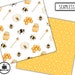 BUSY BEES Digital Paper Pack 12 Jpegs Instant Download 300dpi 12x12 ...