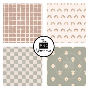 SOFT BOHO Patterns - Digital Paper Pack - 12 Jpegs - Instant Download ...