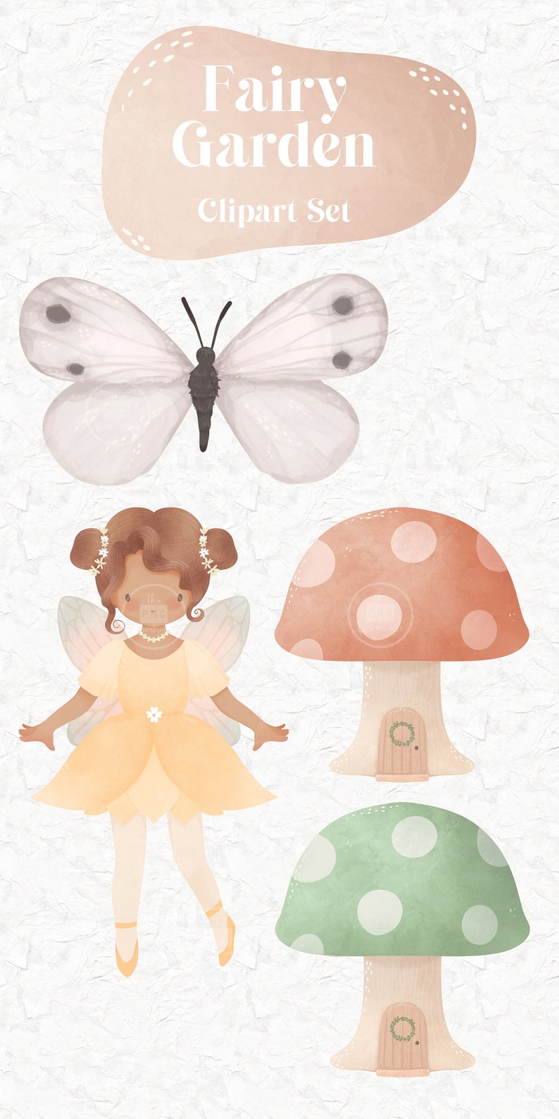 FAIRY GARDEN Clipart Pack - 27 Pngs - Instant Download - 300dpi - Clip ...