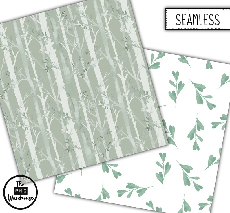 SECRET GARDEN Digital Paper Pack 12 Jpegs Instant - Etsy
