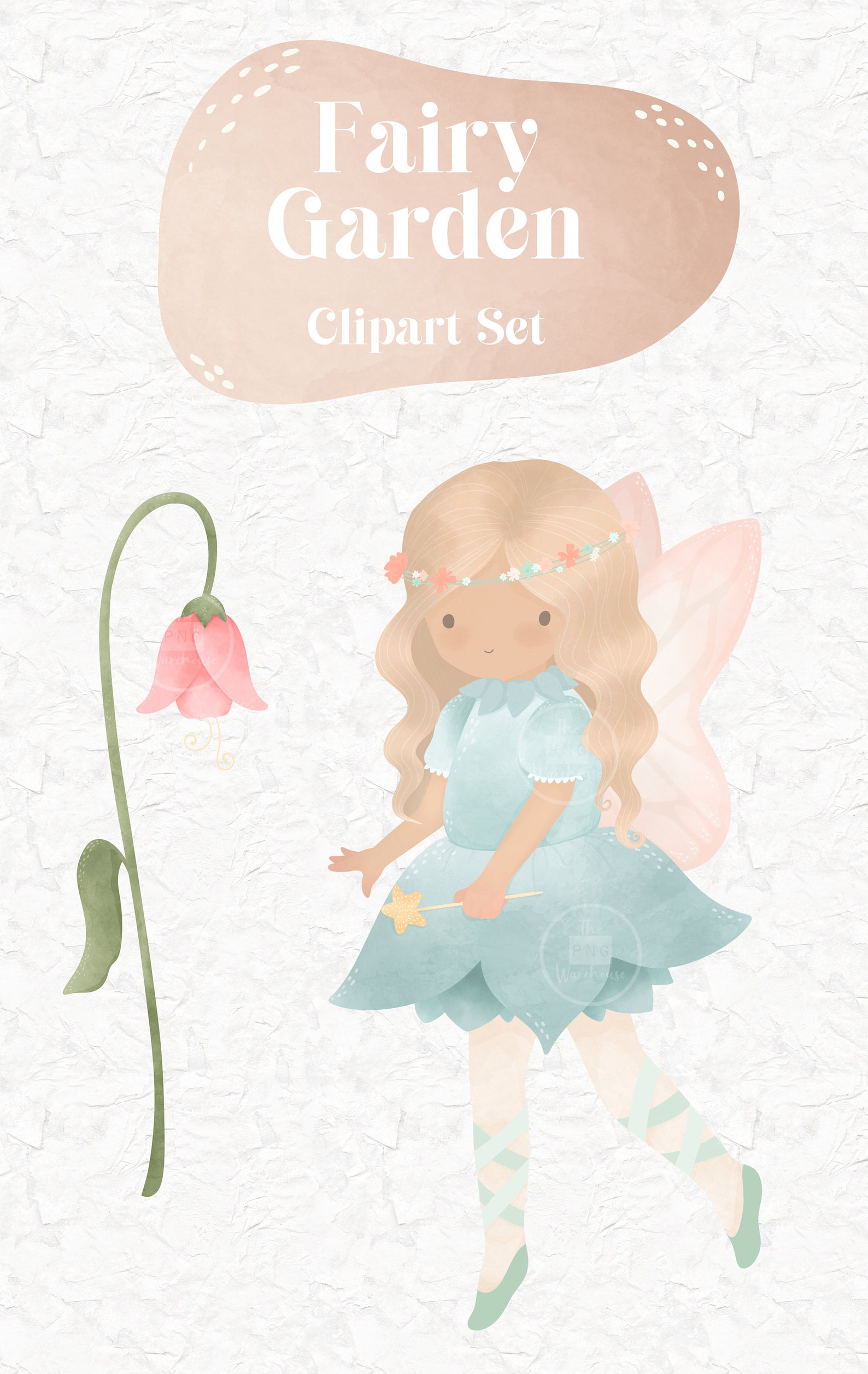 FAIRY GARDEN Clipart Pack 27 Pngs Instant Download - Etsy