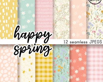 BUSY BEES Digital Paper Pack 12 Jpegs Instant Download 300dpi 12x12 ...