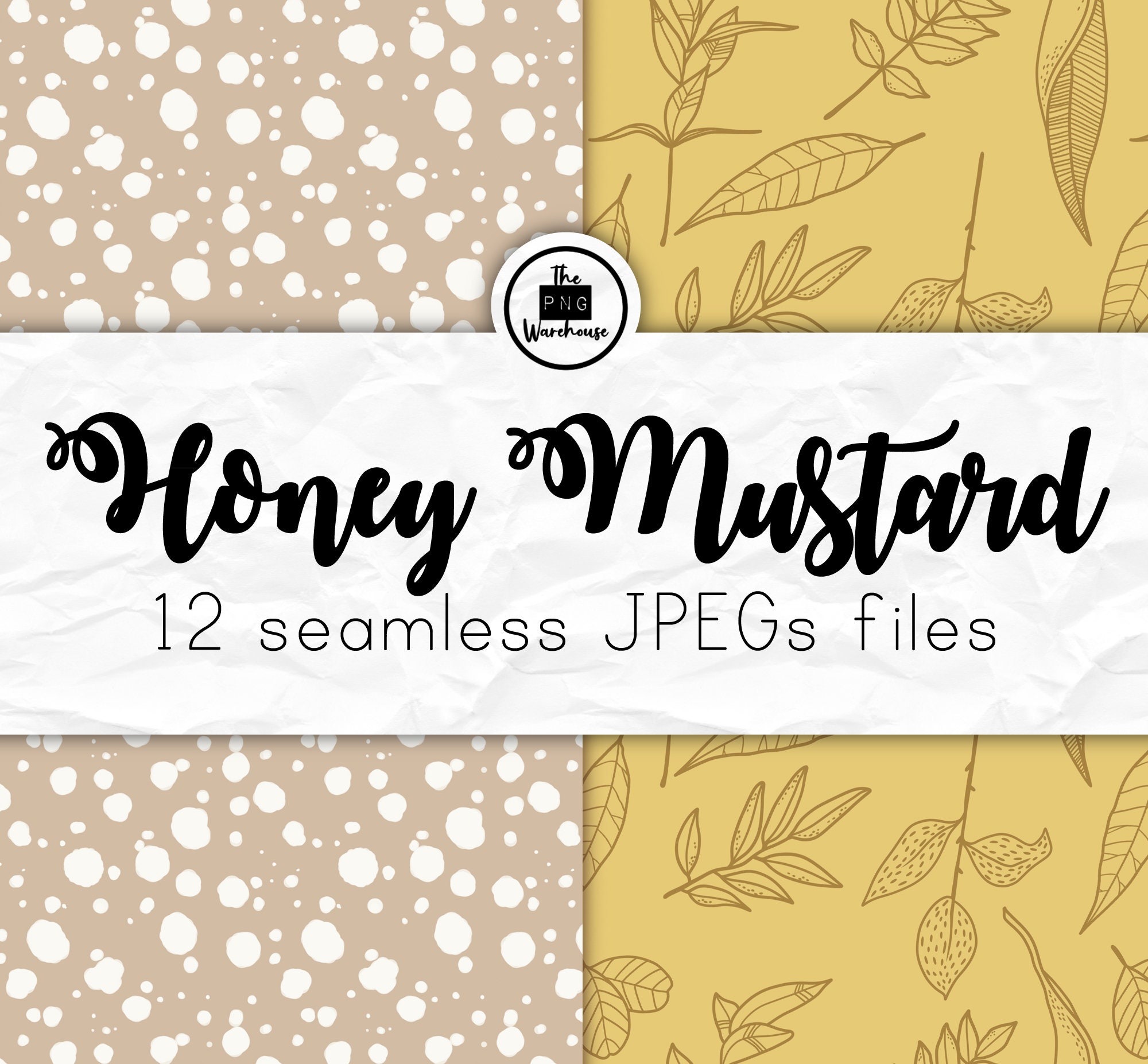 Mustard Yellow Pattern Background