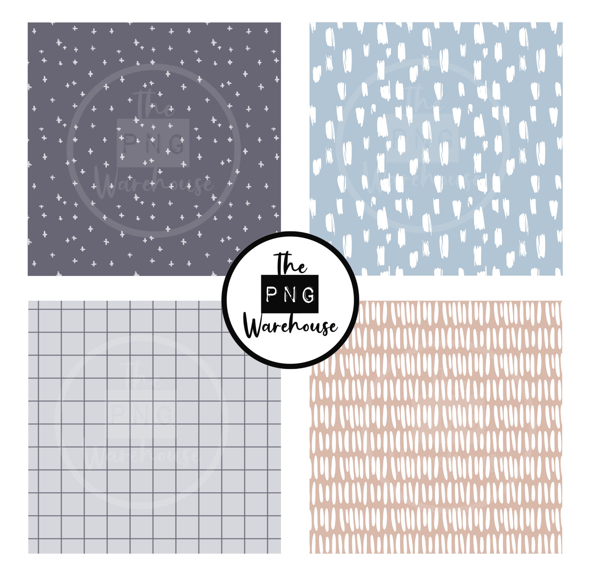 MODERN SCANDI PATTERNS - Digital Paper Pack - 12 Jpegs Instant Download ...