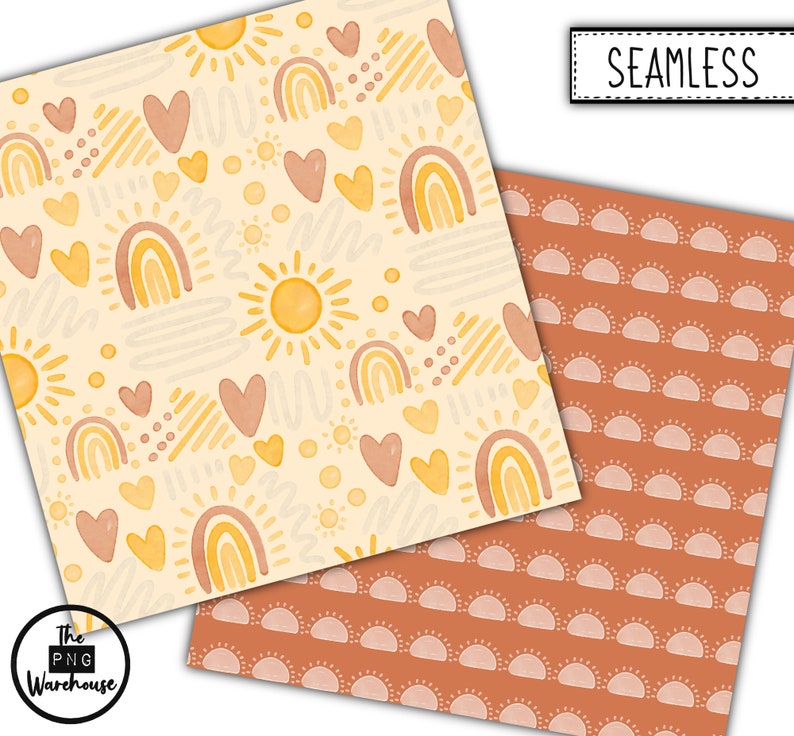 MY SUNSHINE - Digital Paper Pack - 12 Jpegs - Instant Download - 300dpi ...