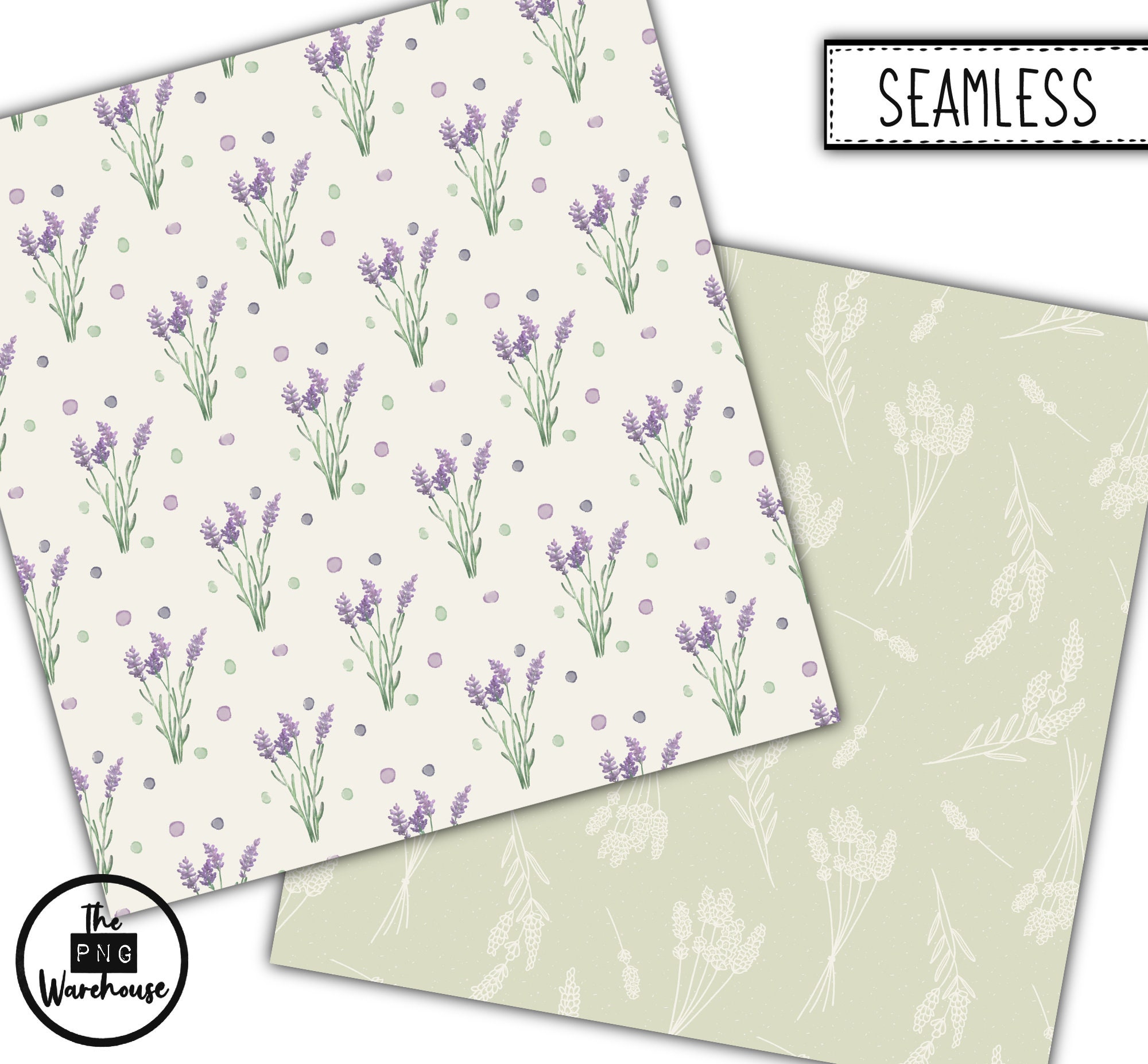 LAVENDER - Digital Paper Pack - 12 Jpegs - Instant Download - 300dpi ...