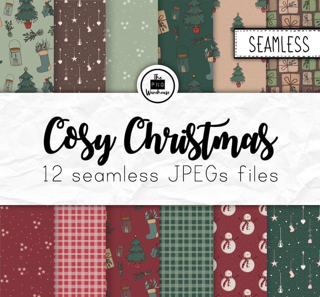 CHRISTMAS - Digital Paper Pack - 12 Jpegs - Instant Download - 300dpi ...