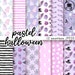 PASTEL HALLOWEEN - Digital Paper Pack - 12 Jpegs - Instant Download ...