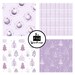LILAC CHRISTMAS - Seamless Digital Paper Pack - 12 Jpegs - Instant ...