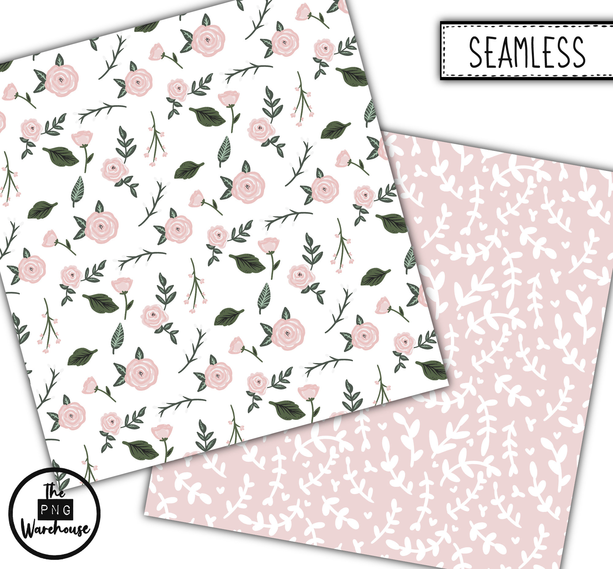 SPRING FLOWERS Digital Paper Pack 12 JPegs instant | Etsy