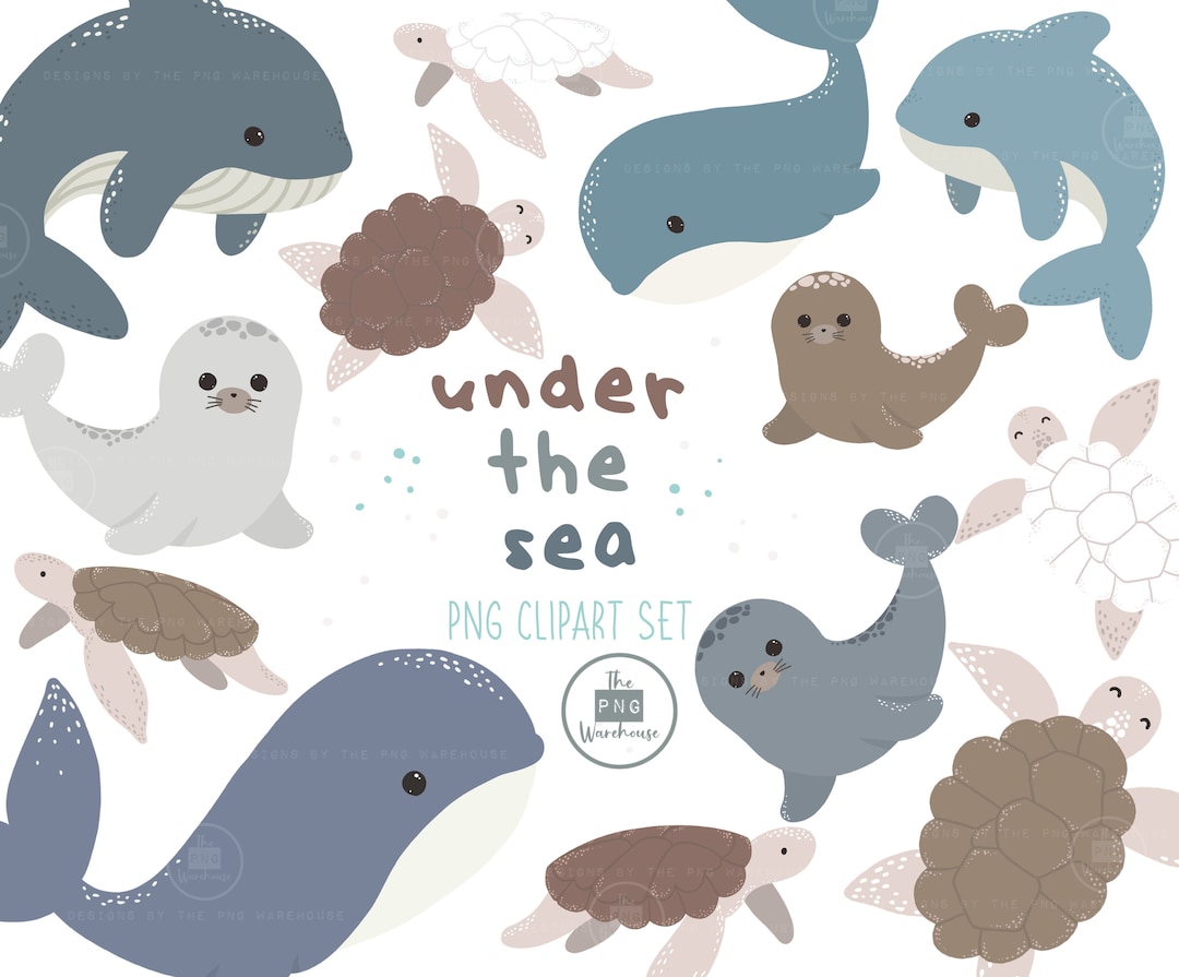 Under the Sea CLIPART - 13 Pngs - Instant Download - 300dpi - Clip Art ...