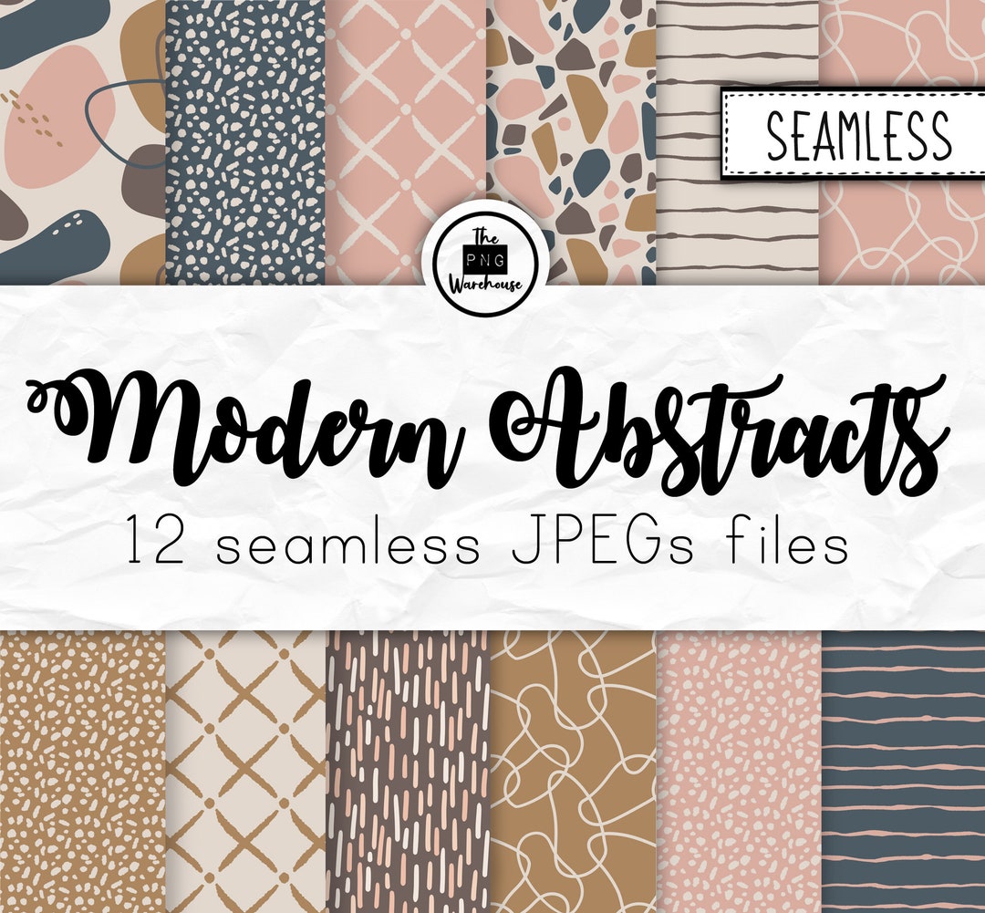 MODERN ABSTRACTS - Digital Paper Pack - 12 Jpegs - Instant Download ...
