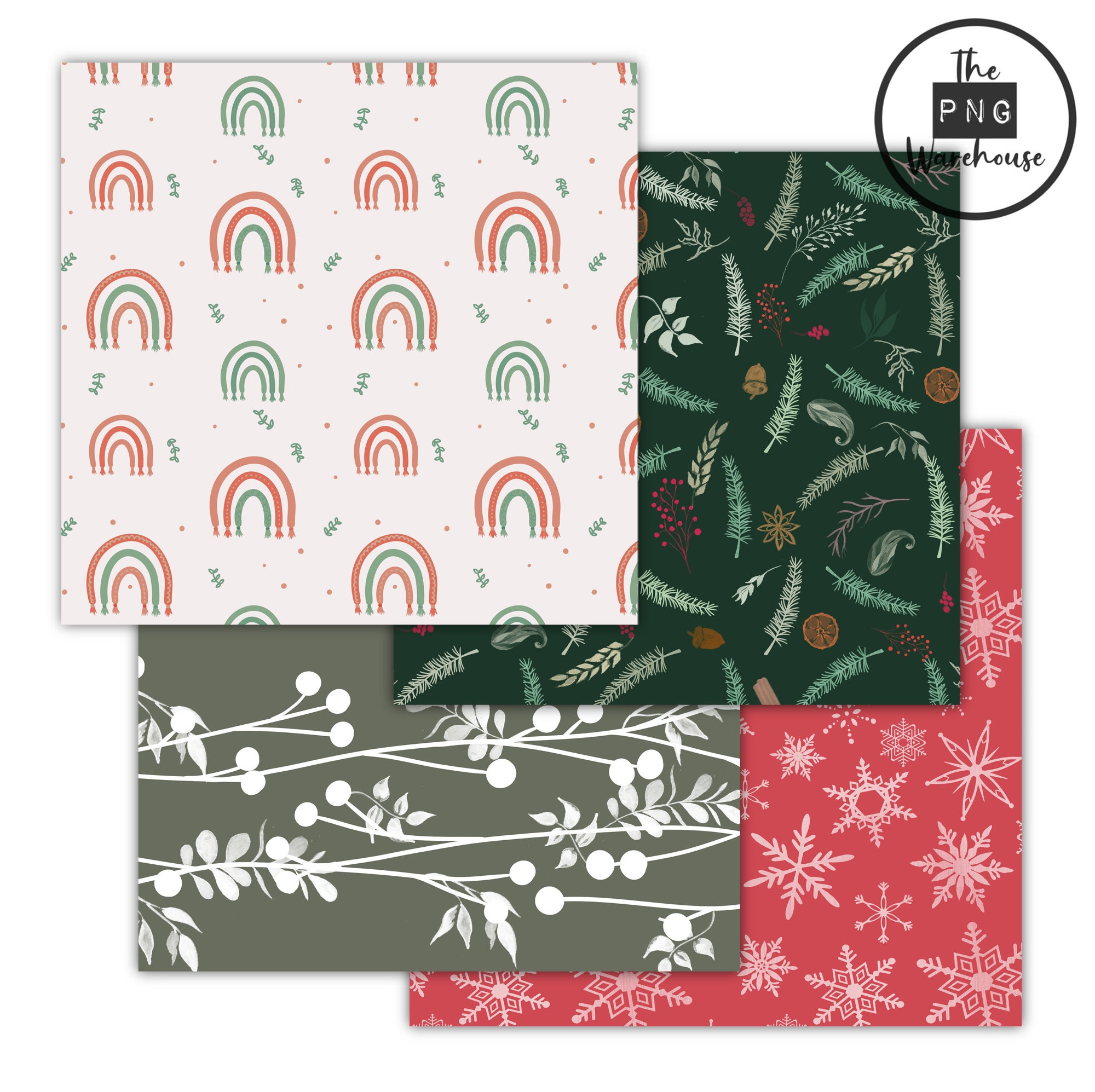 LITTLE ROBIN Digital Paper Pack 12 Jpegs Instant - Etsy