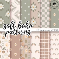 Geometric Backgrounds Digital Paper Pack - 12 Printable Papers for ...