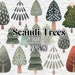 SCANDI BOHO TREES - 27 Pngs - Instant Download - 300dpi - Clip Art ...