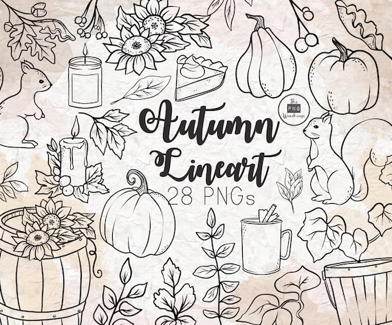 Fall Clip Art Black And White Autumn Clipart Black And White Stock