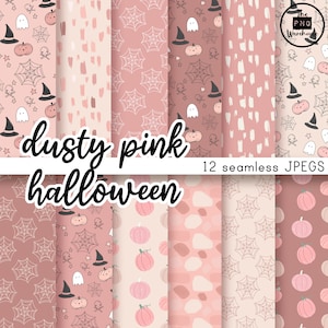 Cute Halloween Digital Paper Halloween Seamless Pattern - Etsy Canada