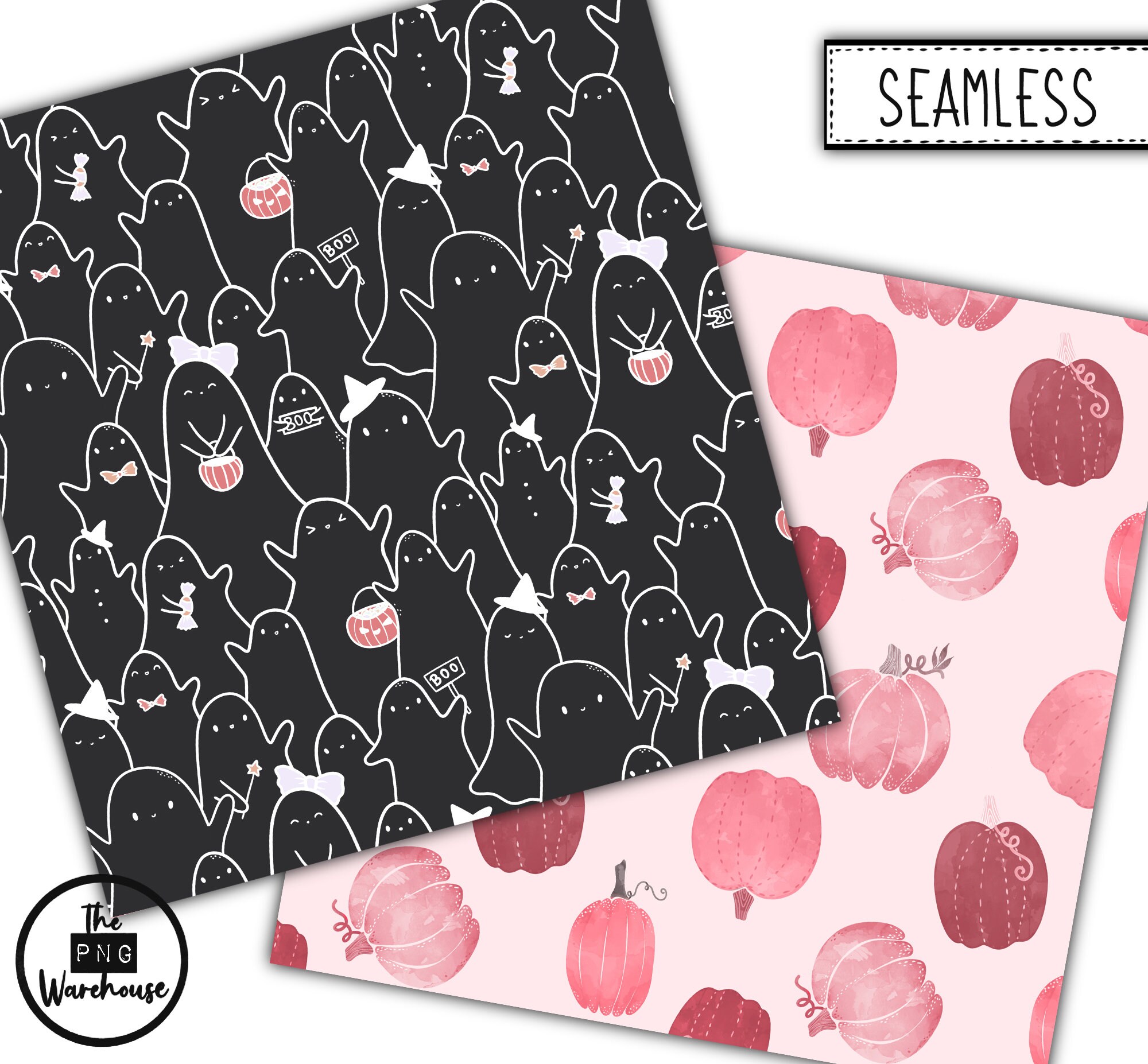 PINK HALLOWEEN - Digital Paper Pack - 12 Jpegs - Instant Download ...