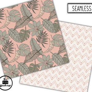 BOHO TROPICAL PATTERNS - Digital Paper Pack - 12 Jpegs - Instant ...