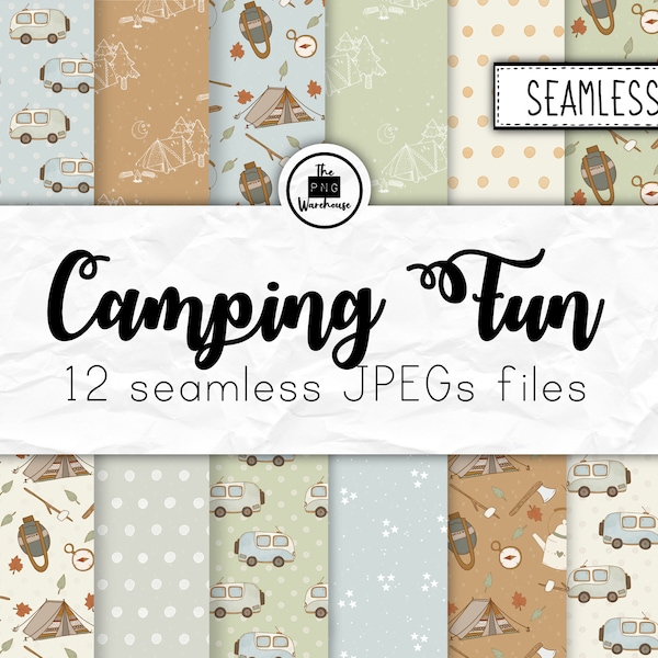 Camping Collage Pack - Etsy