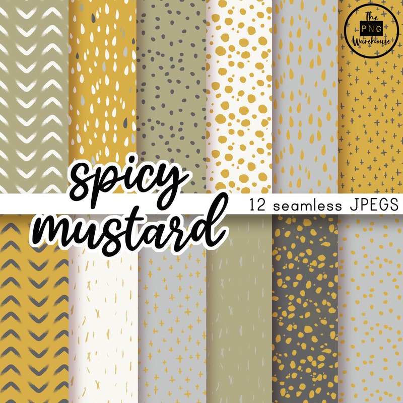 Mustard Yellow Gray - Etsy