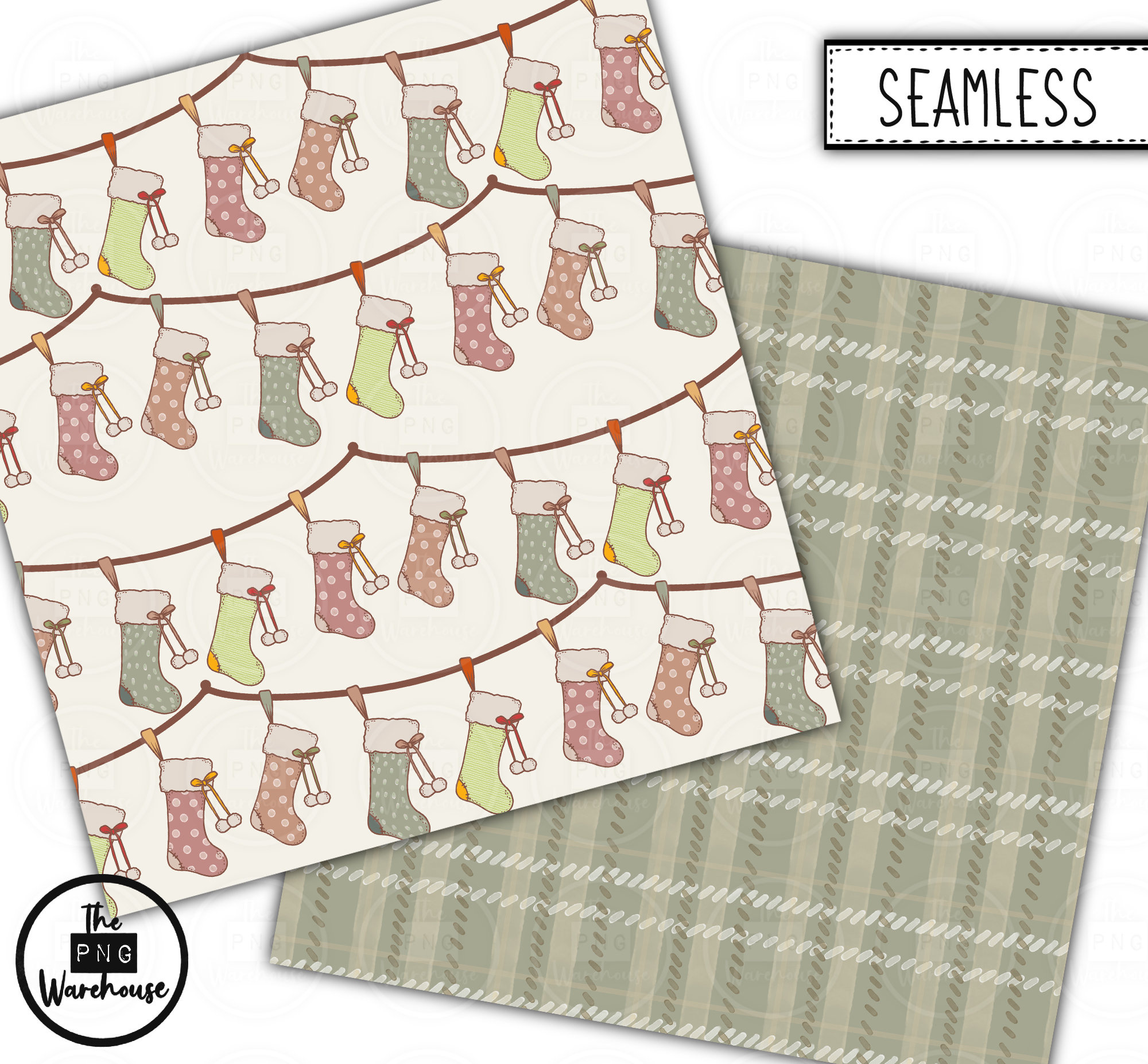 MERRY CHRISTMAS Digital Paper Pack 12 Jpegs Instant - Etsy