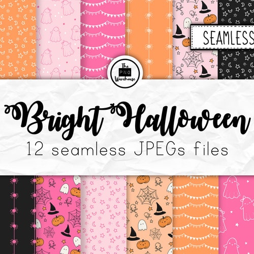 PASTEL HALLOWEEN Digital Paper Pack 12 Jpegs Instant - Etsy