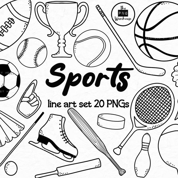 Sports Clip Art - Etsy