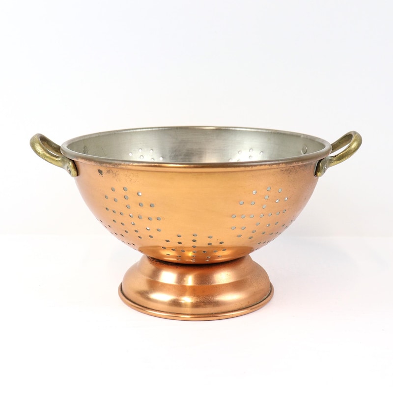 Copper Colander - Etsy