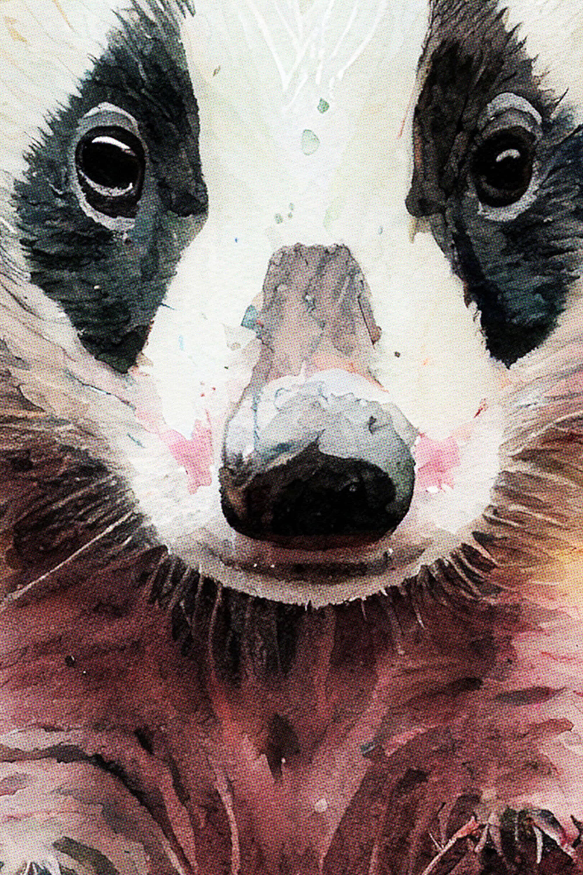 Badger Printable Wall Art, Nursery Wall Decor, Watercolor Badger ...