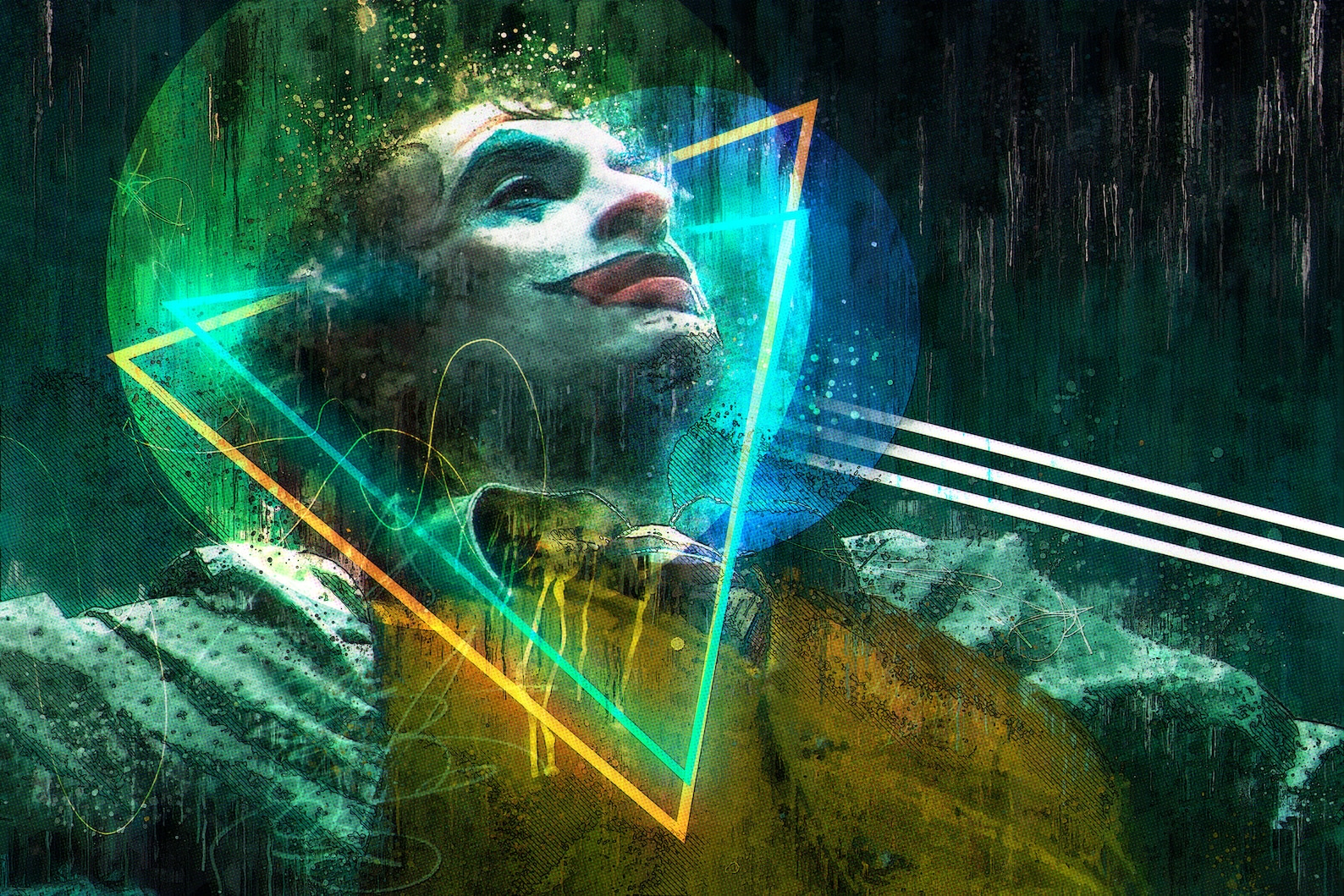 Joker Abstract Print - Instant Download - Abstract Painting - Art Print ...