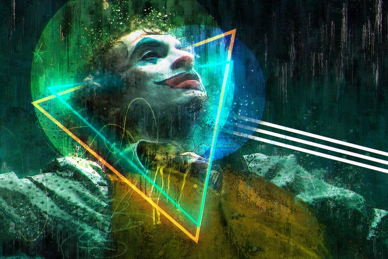 Joker Abstract Print - Instant Download - Abstract Painting - Art Print ...